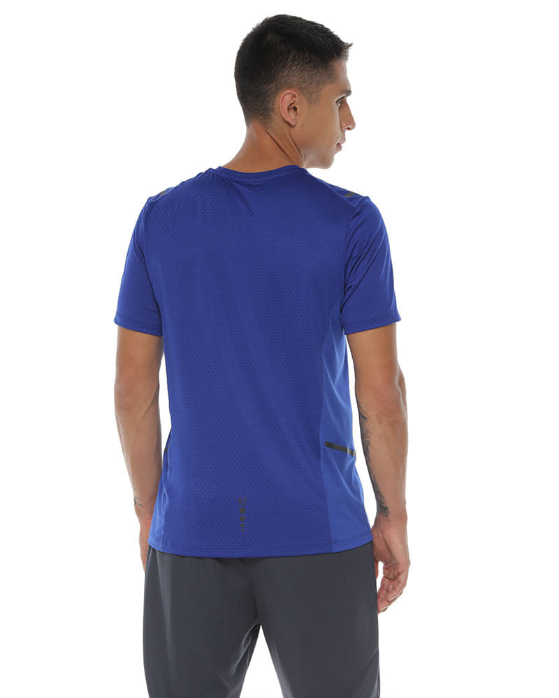 Camiseta Deportiva Manga Corta, Color Azul Rey Para Hombre - racketball